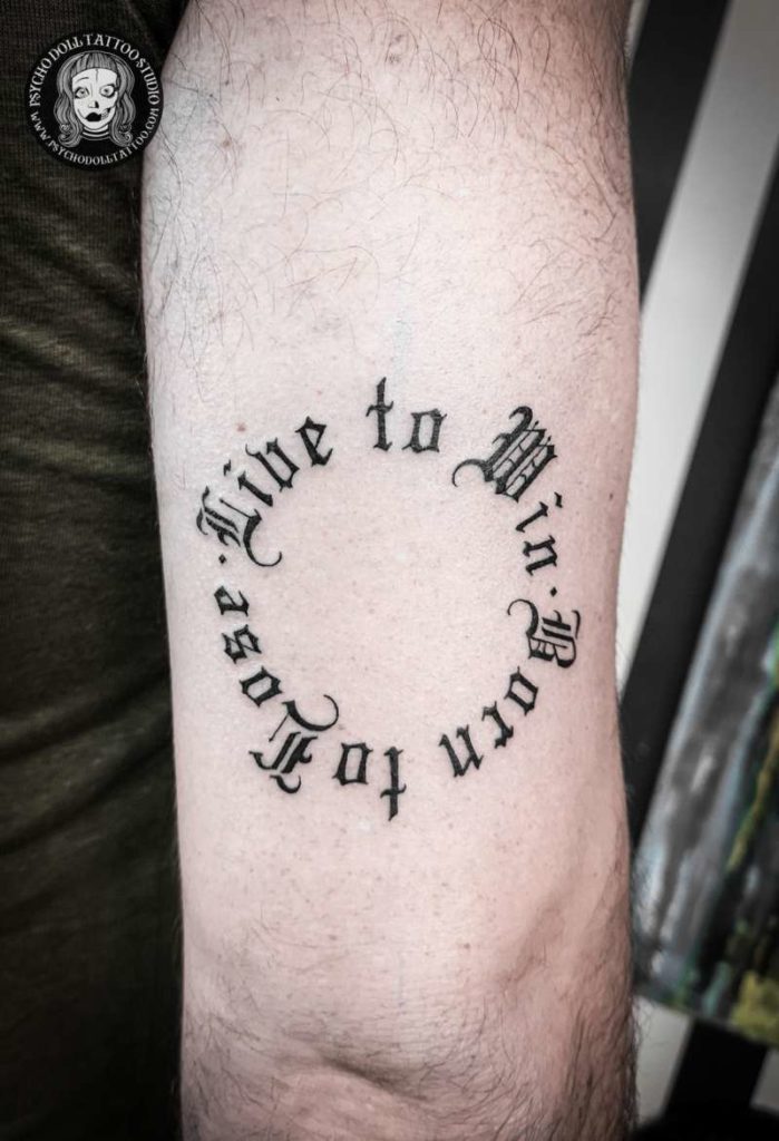 📝 Tattoos with Texts, words and Phrases