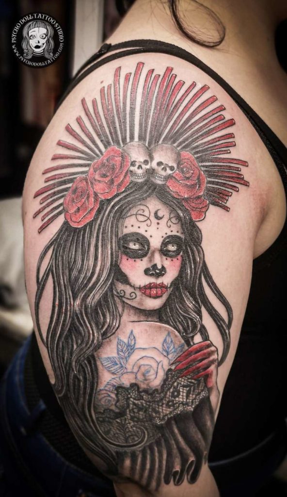 💀 Tatuajes de Catrinas - Psycho Doll Tattoo Studio