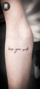 📝 Tattoos with Texts, words and Phrases