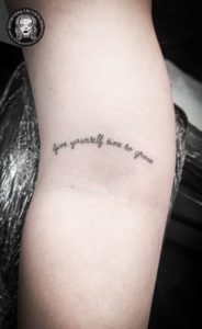 📝 Tattoos with Texts, words and Phrases