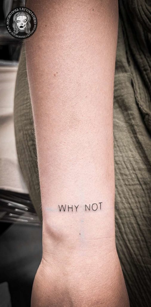 📝 Tattoos with Texts, words and Phrases