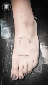 📝 Tattoos with Texts, words and Phrases